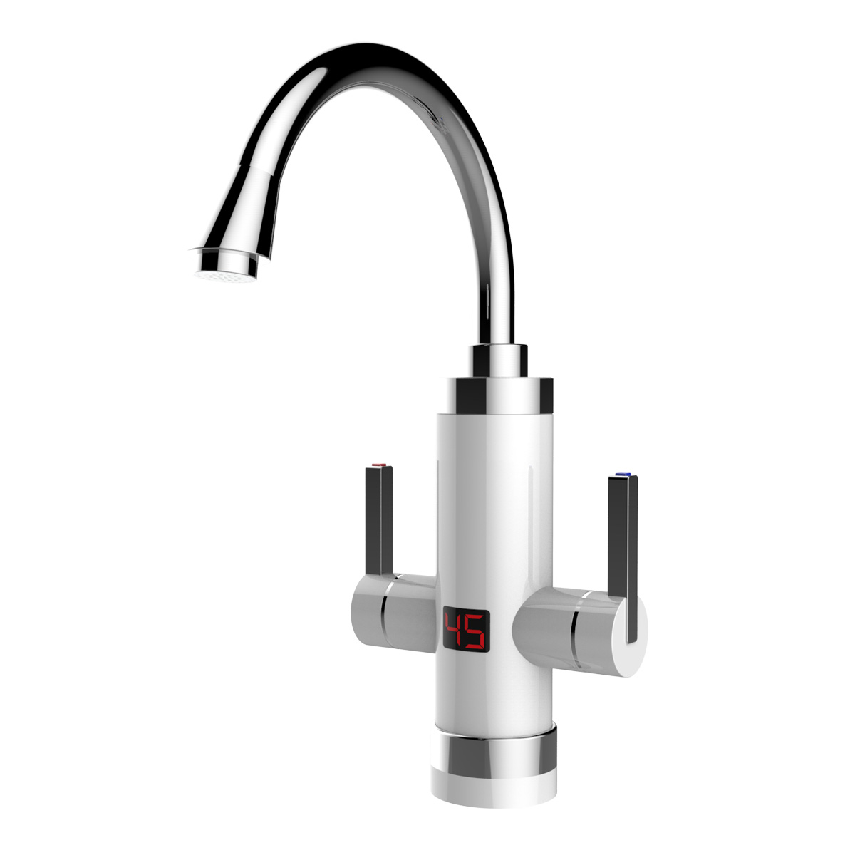 Кран-водонагреватель РМС SL127EL-022F проточного типа, белый купить в ...